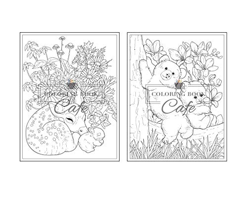 Baby Animals Coloring Book: An Adult Coloring Book Featuring Super Cute and Adorable Baby Woodland Animals for Stress Relief and Relaxation Vol. I