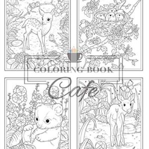 Baby Animals Coloring Book: An Adult Coloring Book Featuring Super Cute and Adorable Baby Woodland Animals for Stress Relief and Relaxation Vol. I