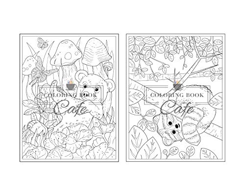 Baby Animals Coloring Book: An Adult Coloring Book Featuring Super Cute and Adorable Baby Woodland Animals for Stress Relief and Relaxation Vol. I