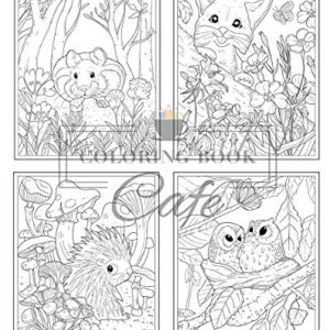 Baby Animals Coloring Book: An Adult Coloring Book Featuring Super Cute and Adorable Baby Woodland Animals for Stress Relief and Relaxation Vol. I