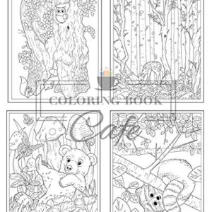 Baby Animals Coloring Book: An Adult Coloring Book Featuring Super Cute and Adorable Baby Woodland Animals for Stress Relief and Relaxation Vol. I