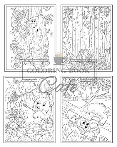 Baby Animals Coloring Book: An Adult Coloring Book Featuring Super Cute and Adorable Baby Woodland Animals for Stress Relief and Relaxation Vol. I