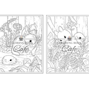 Baby Animals Coloring Book: An Adult Coloring Book Featuring Super Cute and Adorable Baby Woodland Animals for Stress Relief and Relaxation Vol. I