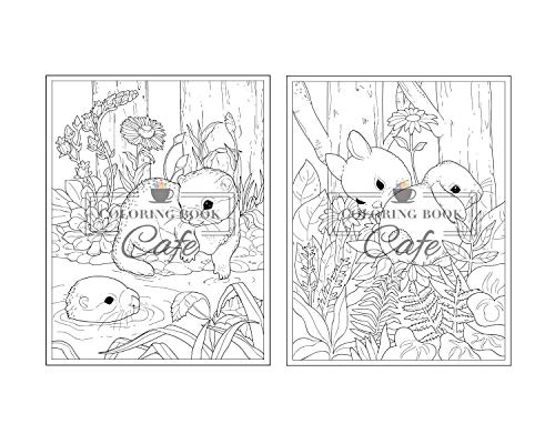 Baby Animals Coloring Book: An Adult Coloring Book Featuring Super Cute and Adorable Baby Woodland Animals for Stress Relief and Relaxation Vol. I