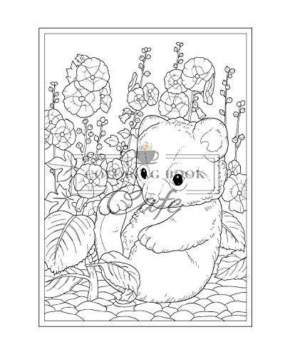 Baby Animals Coloring Book: An Adult Coloring Book Featuring Super Cute and Adorable Baby Woodland Animals for Stress Relief and Relaxation Vol. I