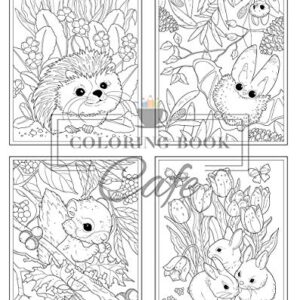 Baby Animals Coloring Book: An Adult Coloring Book Featuring Super Cute and Adorable Baby Woodland Animals for Stress Relief and Relaxation Vol. I