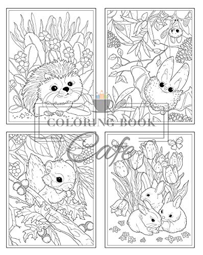 Baby Animals Coloring Book: An Adult Coloring Book Featuring Super Cute and Adorable Baby Woodland Animals for Stress Relief and Relaxation Vol. I