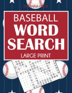 baseball word search large print