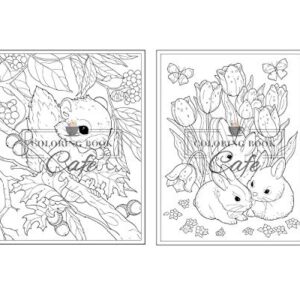 Baby Animals Coloring Book: An Adult Coloring Book Featuring Super Cute and Adorable Baby Woodland Animals for Stress Relief and Relaxation Vol. I