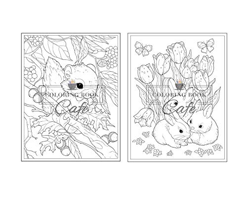 Baby Animals Coloring Book: An Adult Coloring Book Featuring Super Cute and Adorable Baby Woodland Animals for Stress Relief and Relaxation Vol. I