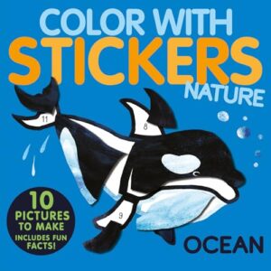 color with stickers: ocean: create 10 pictures with stickers!