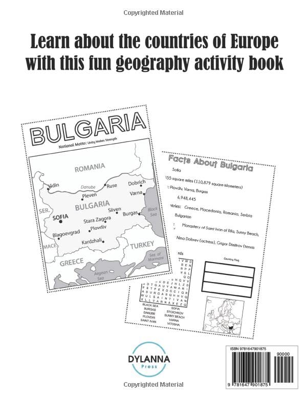 Europe Geography Activity Book