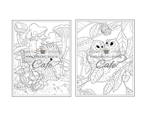 Baby Animals Coloring Book: An Adult Coloring Book Featuring Super Cute and Adorable Baby Woodland Animals for Stress Relief and Relaxation Vol. I