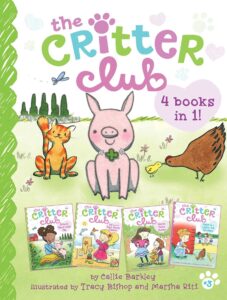 the critter club 4 books in 1! #3: ellie and the good-luck pig; liz and the sand castle contest; marion takes charge; amy is a little bit chicken