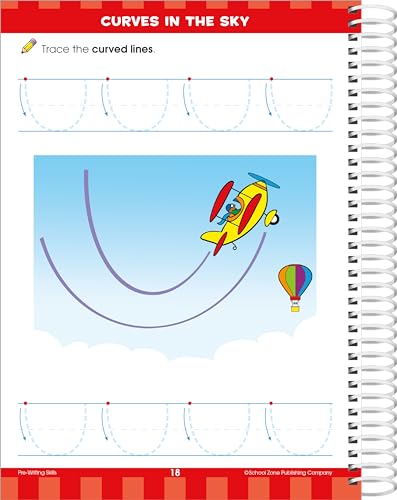 School Zone - Big Preschool Workbook - 320 Spiral Pages, Ages 3 to 5, Colors, Shapes, Numbers, Early Math, Alphabet, Pre-Writing, Phonics, Following Directions, and More (Big Spiral Bound Workbooks)