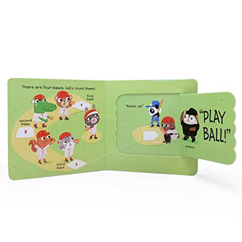 Let's Play Baseball! A Lift-a-Flap Board Book for Babies and Toddlers