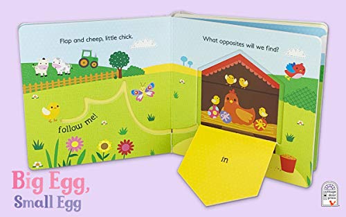 Big Egg, Small Egg - Lift-a-Flap Board Book, Gifts for Easter Baskets or Stuffers Ages 1-4