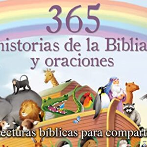 365 Historias de la Biblia y Oraciones / 365 Bible and Prayers Padded Treasury Guilded (Spanish Language), Ages 3-8 (en español) (Little Sunbeams) (Spanish Edition)