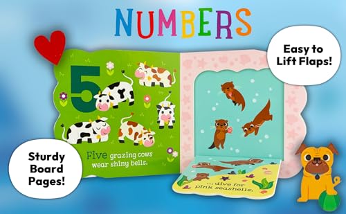 Babies Love Numbers - A First Lift-a-Flap Board Book for Babies and Toddlers Learning about Numbers & Counting, Ages 1-4