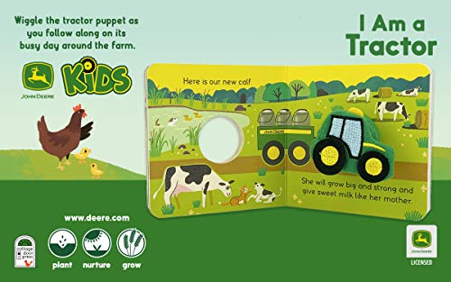 I Am a Tractor - John Deere Finger Puppet Book for Babies and Toddlers (Finger Puppet Book - John Deere)