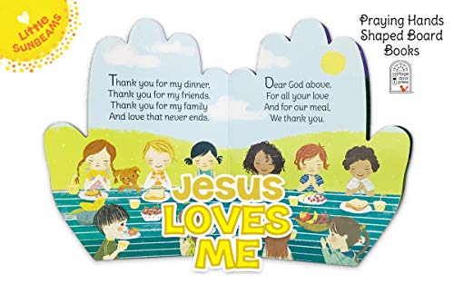 Jesus Loves Me Praying Hands Board Book - Gift for Easter, Christmas, Communions, Birthdays, and more! (Little Sunbeams)