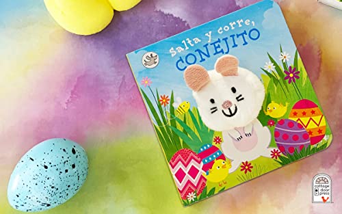 Salta y corre, Conejito / Hippity, Hoppity, Little Bunny Finger Puppet Book (Spanish Edition)