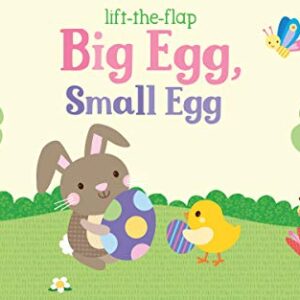 Big Egg, Small Egg - Lift-a-Flap Board Book, Gifts for Easter Baskets or Stuffers Ages 1-4