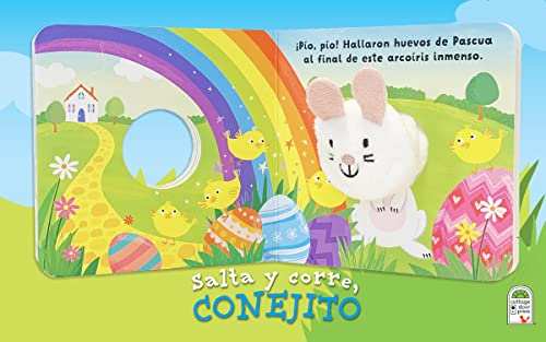 Salta y corre, Conejito / Hippity, Hoppity, Little Bunny Finger Puppet Book (Spanish Edition)