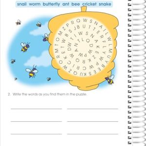 School Zone - Big Spelling 1-3 Workbook - 320 Spiral Pages, Ages 6 to 9, 1st Grade, 2nd Grade, 3rd Grade, Letter Sounds, Consonants, Puzzles, and More (Big Spiral Bound Workbooks)