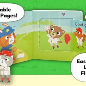 Let's Play Baseball! A Lift-a-Flap Board Book for Babies and Toddlers