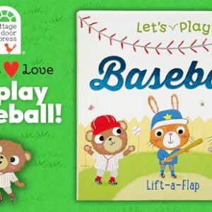 Let's Play Baseball! A Lift-a-Flap Board Book for Babies and Toddlers