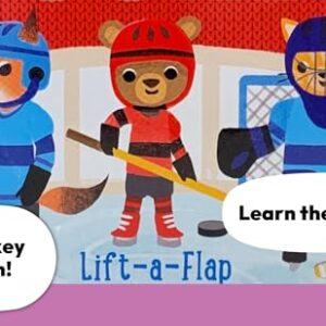 Let's Play Hockey! A Lift-a-Flap Board Book for Babies and Toddlers, Ages 1-4