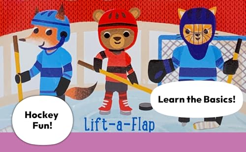 Let's Play Hockey! A Lift-a-Flap Board Book for Babies and Toddlers, Ages 1-4