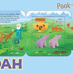 Peek-a-Flap Noah - Children's Lift-a-Flap Board Book Gift for Easter, Christmas, Communion, Baptism (Little Sunbeams)