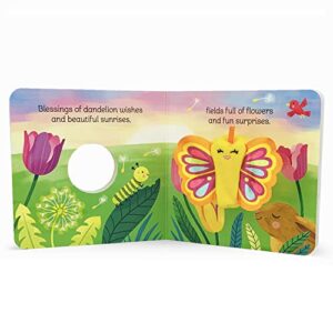 God's Garden of Blessings - Finger Puppet Board Book for Easter Basket Stuffer, Christmas, Baptisms, Birthdays Ages 0-4 (Little Sunbeams)