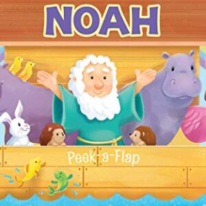 Peek-a-Flap Noah - Children's Lift-a-Flap Board Book Gift for Easter, Christmas, Communion, Baptism (Little Sunbeams)