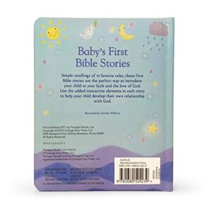 Baby's First Bible Stories Padded Board Book - Gift for Easter, Christmas, Communions, Newborns, Birthdays, Beginner Bible (Little Sunbeams)