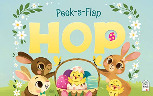 Peek-a-Flap Hop - Children's Lift-a-Flap Board Book Gift for Easter Basket Stuffers, Ages 2-5