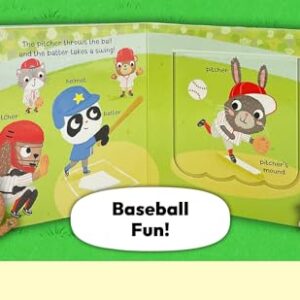 Let's Play Baseball! A Lift-a-Flap Board Book for Babies and Toddlers