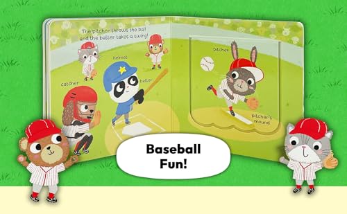 Let's Play Baseball! A Lift-a-Flap Board Book for Babies and Toddlers