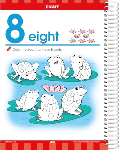 School Zone - Big Preschool Workbook - 320 Spiral Pages, Ages 3 to 5, Colors, Shapes, Numbers, Early Math, Alphabet, Pre-Writing, Phonics, Following Directions, and More (Big Spiral Bound Workbooks)