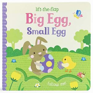 big egg, small egg - lift-a-flap board book, gifts for easter baskets or stuffers ages 1-4