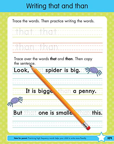 Writing Workbook for Ages 4-7 with 75+ Handwriting Activities, Pencil Control, Lowercase Letters, Numbers, Capital Letters, Words and Sentences, Conforms to Common Core Standards (Gold Stars Series)