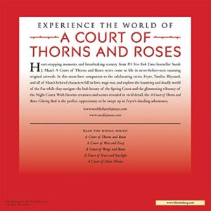 A Court of Thorns and Roses Coloring Book