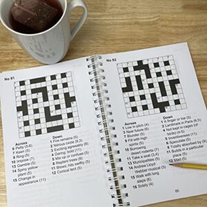 Large Print Crossword Puzzles: Over 200 Puzzles to Complete with Solutions - Include Spiral Bound / Lay Flat Design and Large to Extra-Large Font Including for Adults