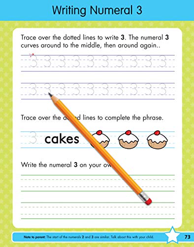 Writing Workbook for Ages 4-7 with 75+ Handwriting Activities, Pencil Control, Lowercase Letters, Numbers, Capital Letters, Words and Sentences, Conforms to Common Core Standards (Gold Stars Series)