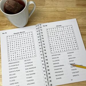 Large Print Word Search Puzzles: Over 200 Puzzles for Adults to Complete with Solutions - Include Spiral Bound / Lay Flat Design and Large to Extra-Large Font for Word Finds (Brain Busters)