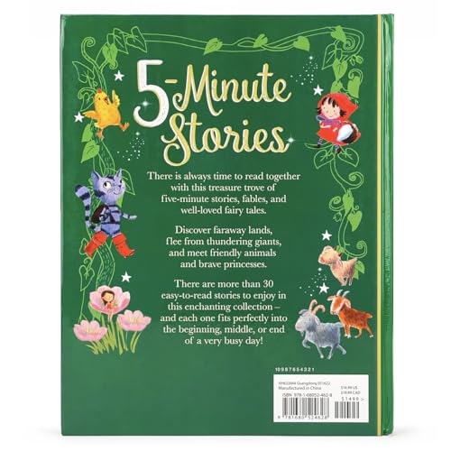 Five Minute Stories Treasury: A Timeless Collection of Favorite Stories, Tales, and Fables for Children (Hardcover Storybook Treasury)