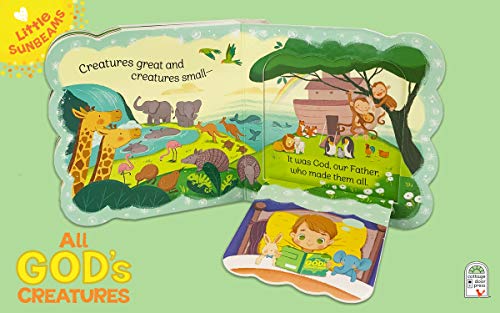 All God's Creatures - Lift-a-Flap Board Book Gift for Easter Basket Stuffer, Christmas, Baptisms, Birthdays Ages 1-5 (Little Sunbeams)