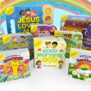 Peek-a-Flap Noah - Children's Lift-a-Flap Board Book Gift for Easter, Christmas, Communion, Baptism (Little Sunbeams)